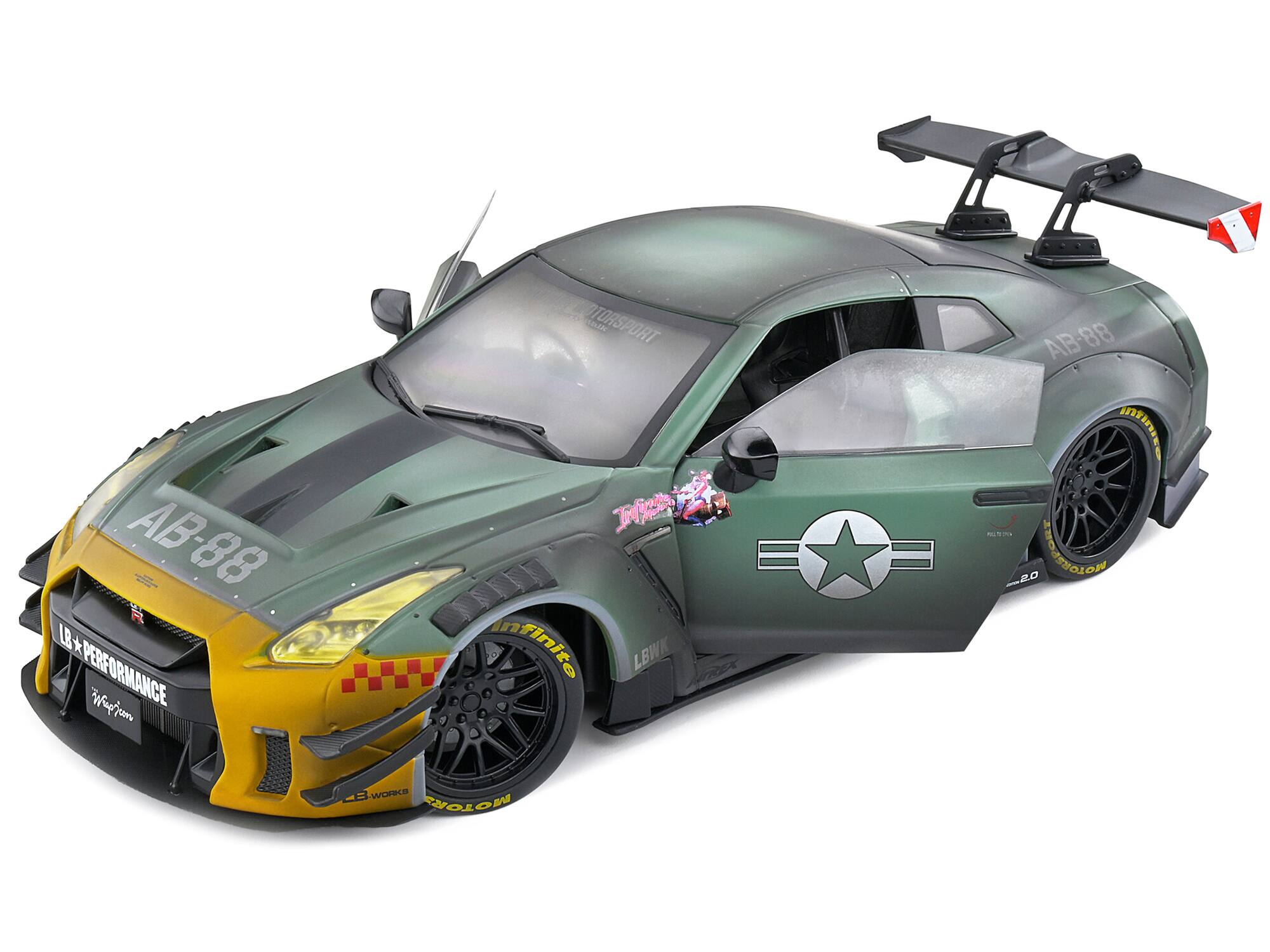 Solido 2022 Nissan GT R (R35) RHD (Right Hand Drive) Liberty Walk 2.0 ...