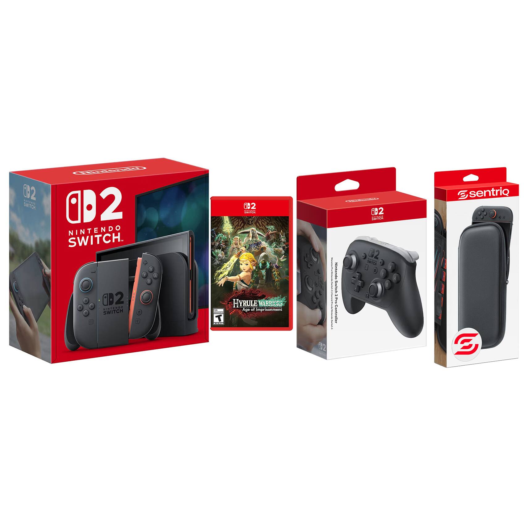 Switch 2 Console with Hyrule Warriors Age of Imprisonment, Pro ...