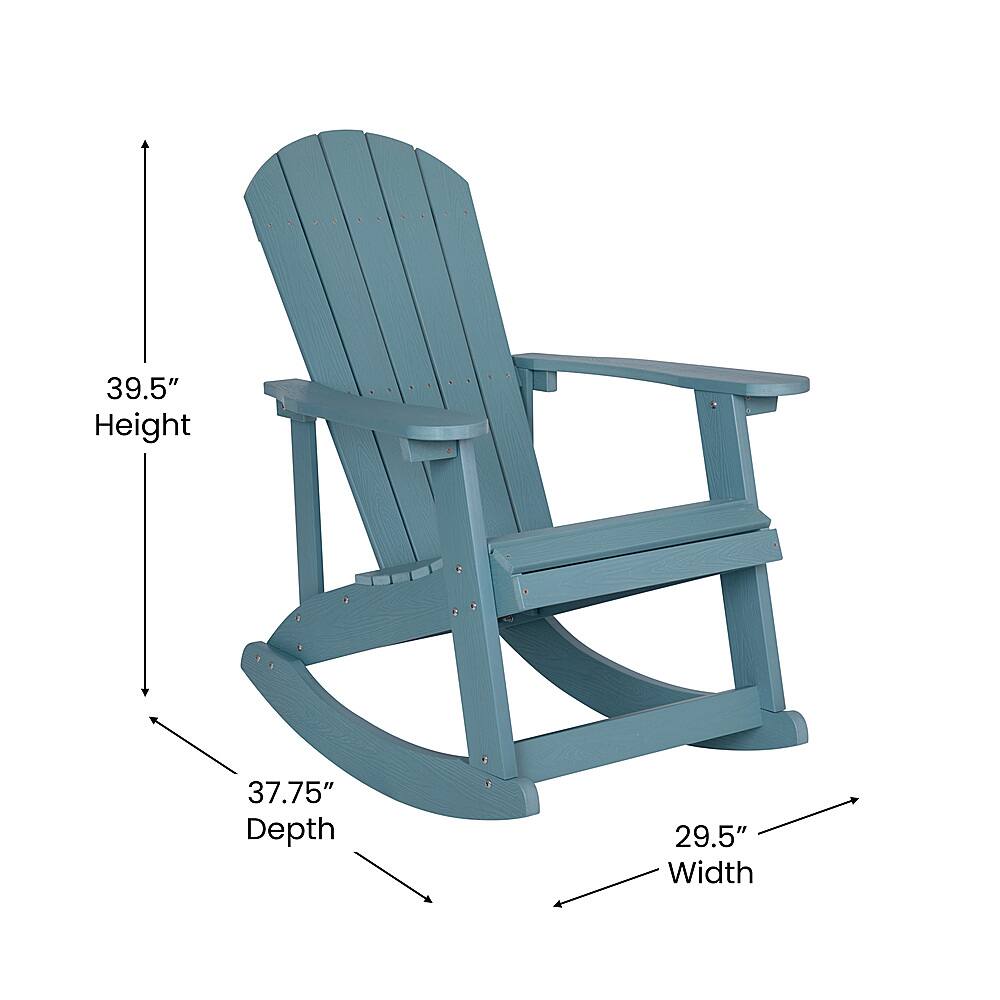 Alamont Home Savannah Adirondack Poly Resin Rocking Chairs for Indoor ...