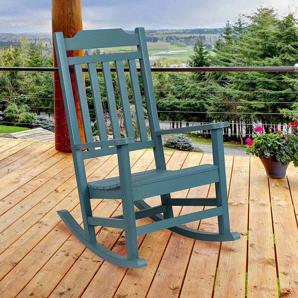 Alamont Home Winston Rocking Patio Chair Teal ALA-KKD2-465083 - Best Buy