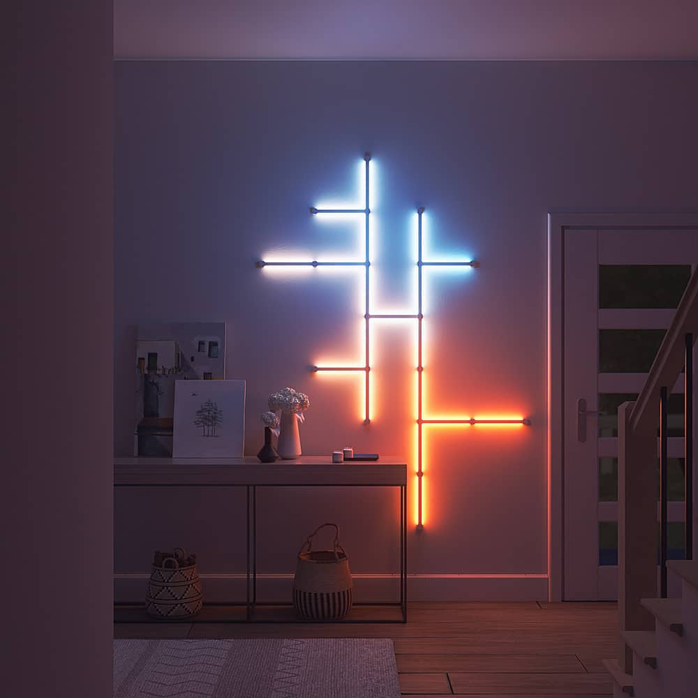 Best Buy: Nanoleaf Lines 90 Degrees Expansion Pack (3 Light Lines ...