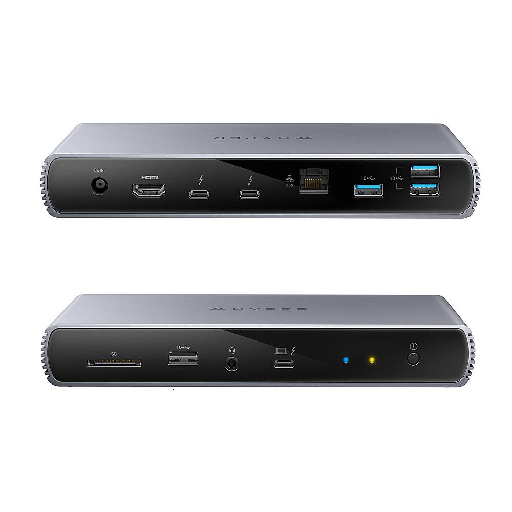 Best Buy: Hyper Thunderbolt 4 Docking Station Space Gray HDTB4D-US