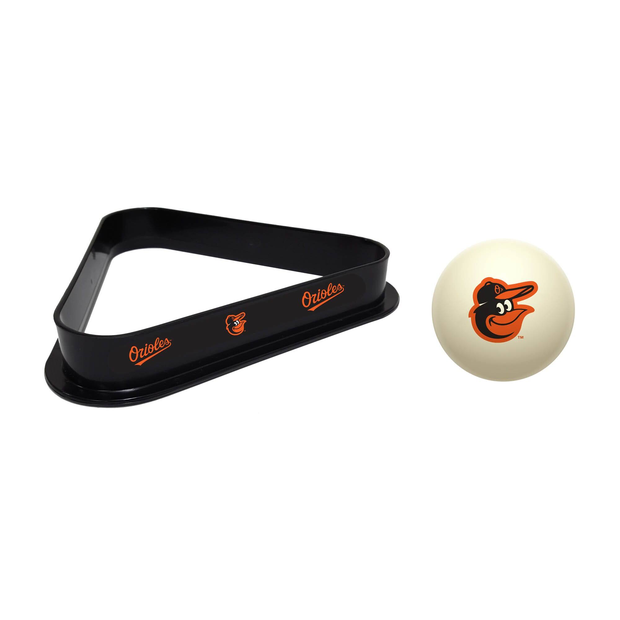Imperial Baltimore Orioles Cue Ball & Rack Set White 201745978 - Best Buy