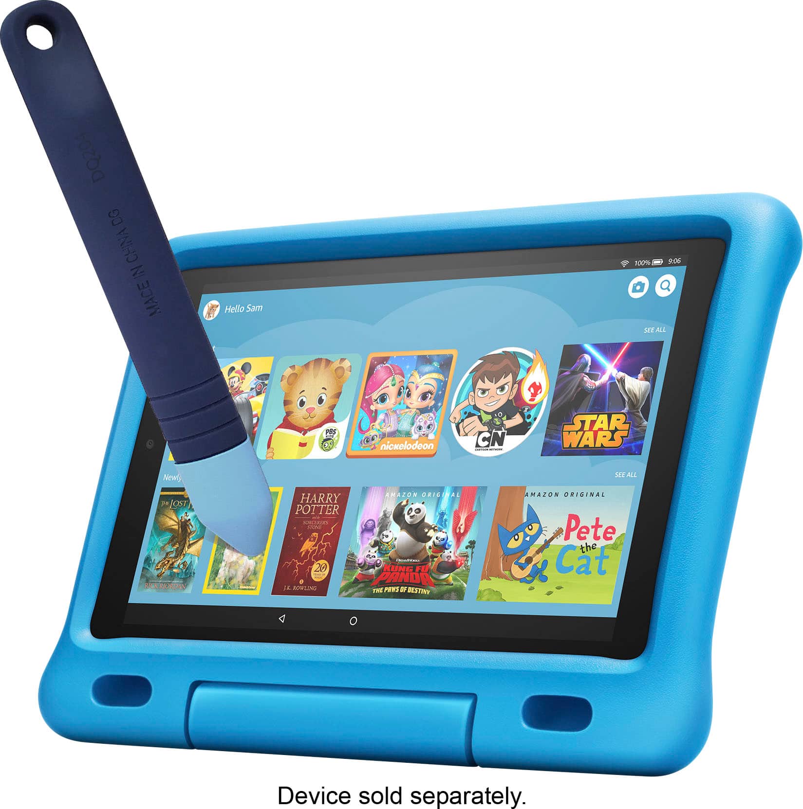 Best Buy: Amazon Kid-Friendly Tablet Stylus with Tether, 2-pack Deep ...