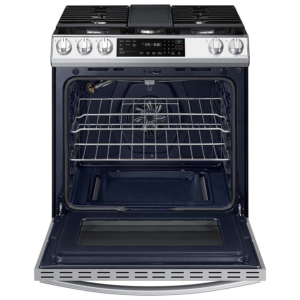Best Buy: Samsung BESPOKE 6.0 cu. ft. Smart Slide-in Gas Range with Air ...
