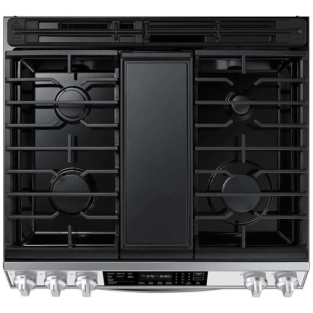 Best Buy: Samsung BESPOKE 6.0 cu. ft. Smart Slide-in Gas Range with Air ...