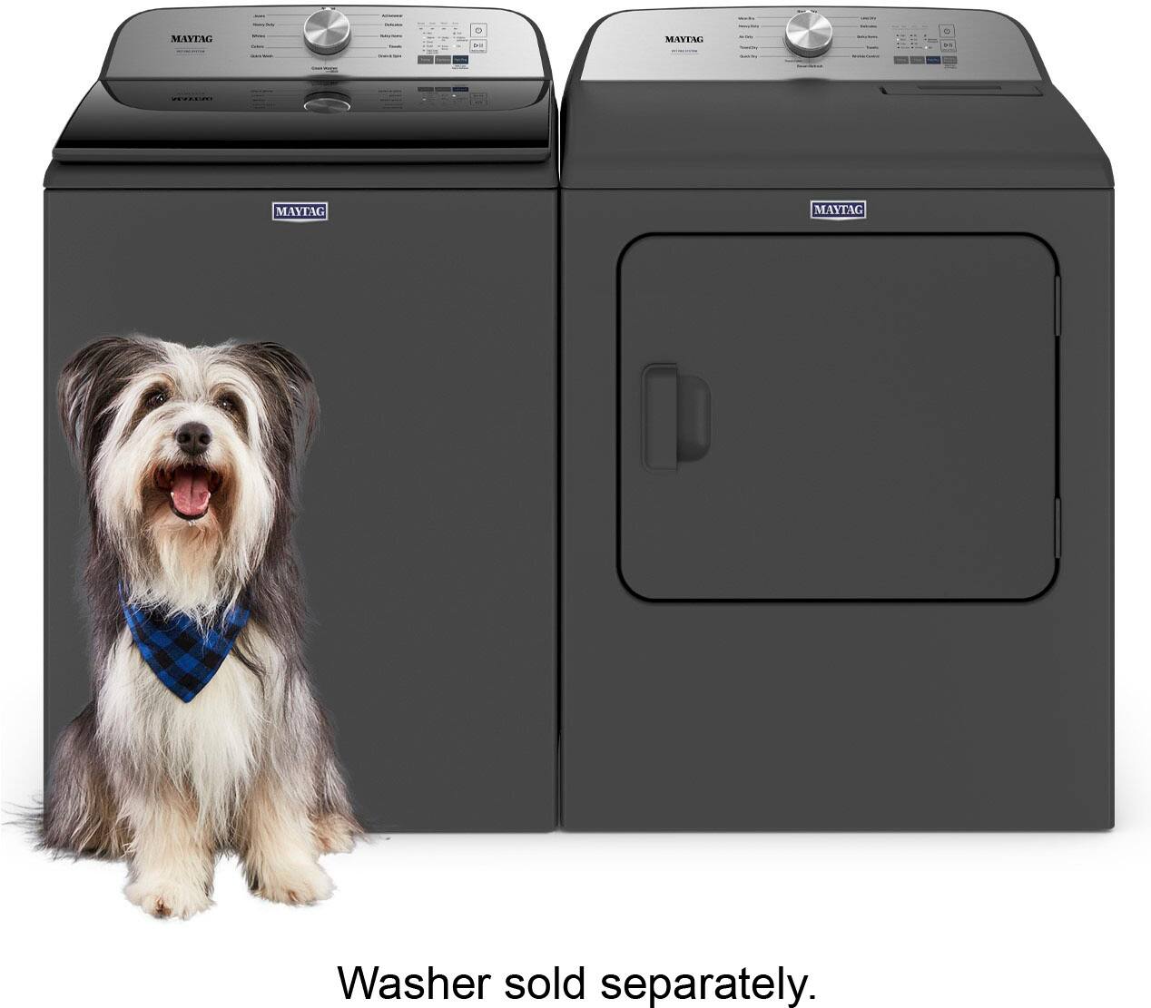 Maytag 7.0 Cu. Ft. Electric Dryer with Steam and Pet Pro System Volcano ...