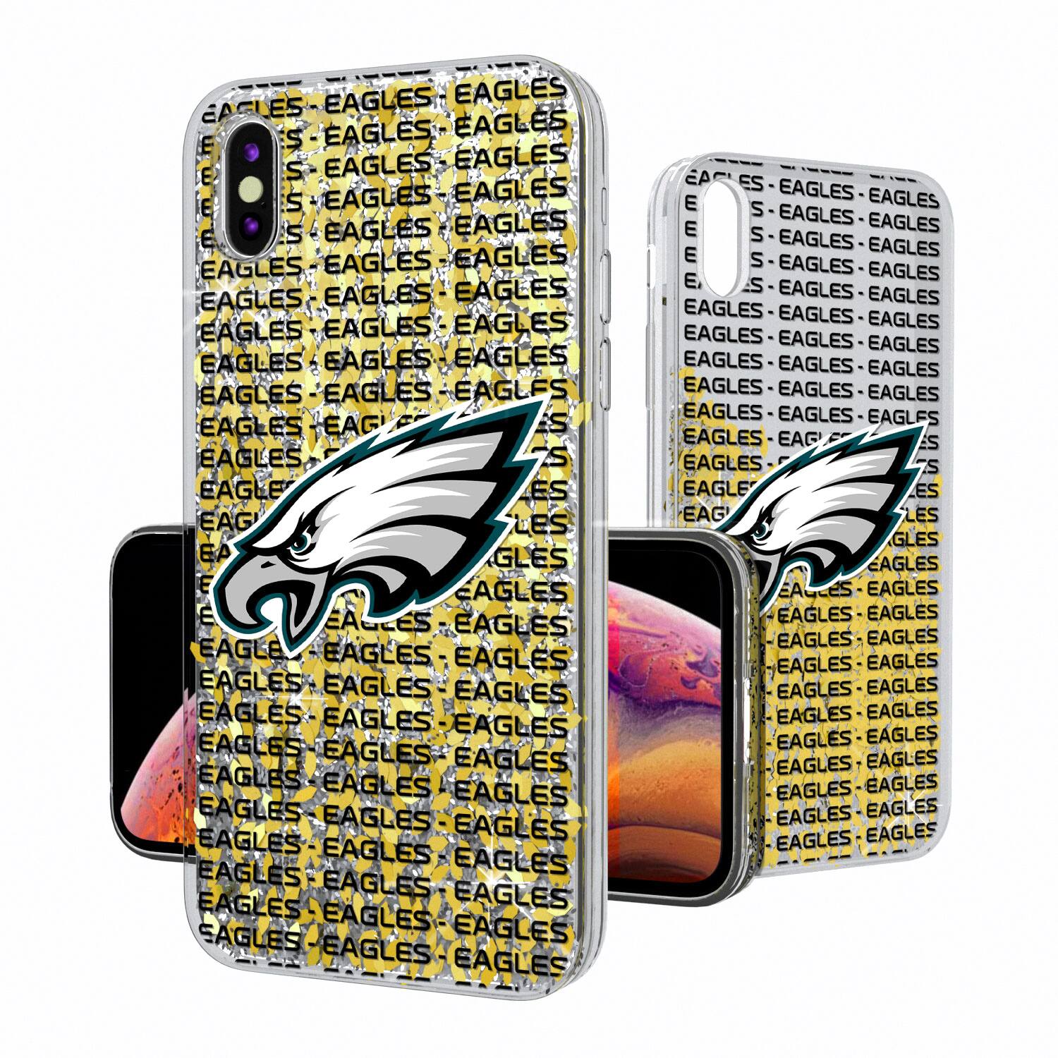 Keyscaper NFL Philadelphia Eagles iPhone Text Backdrop Design Glitter ...