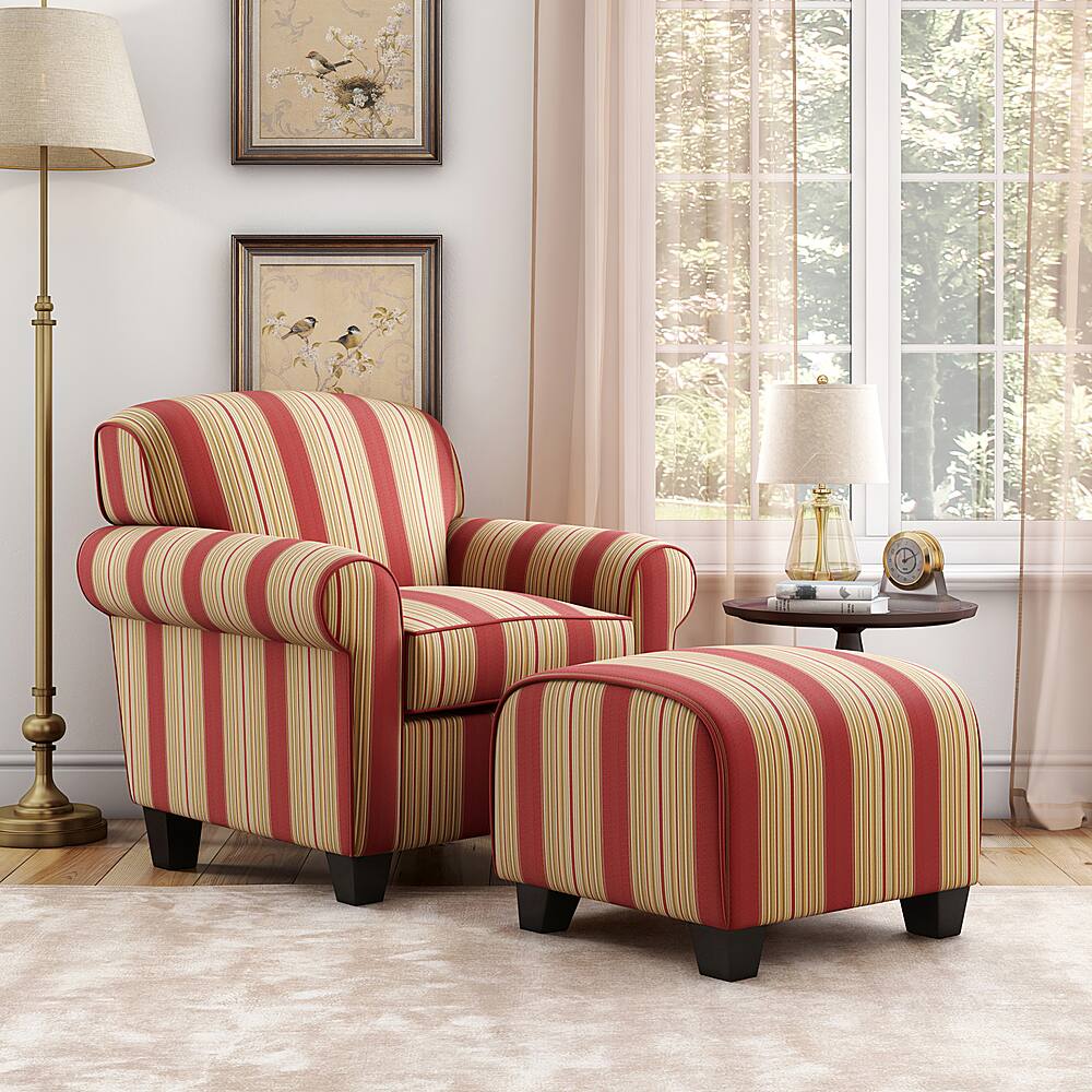 Best Buy: Handy Living Wendy Round Arm Transitional Armchair and ...