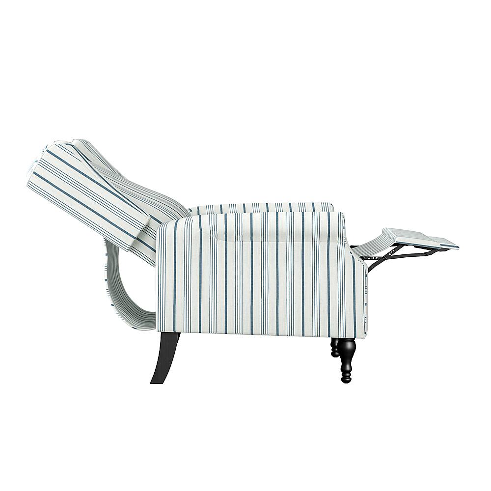 Best Buy: ProLounger Tolkin Linen Farmhouse Stripe Pushback Wingback ...