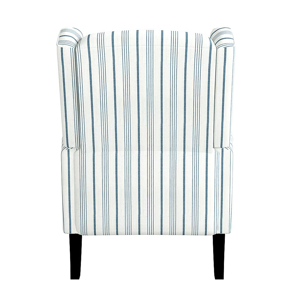 Best Buy: ProLounger Tolkin Linen Farmhouse Stripe Pushback Wingback ...
