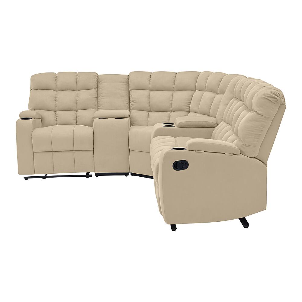 Best Buy: ProLounger Skarn Microfiber 6 Piece Wall Hugger Modular ...
