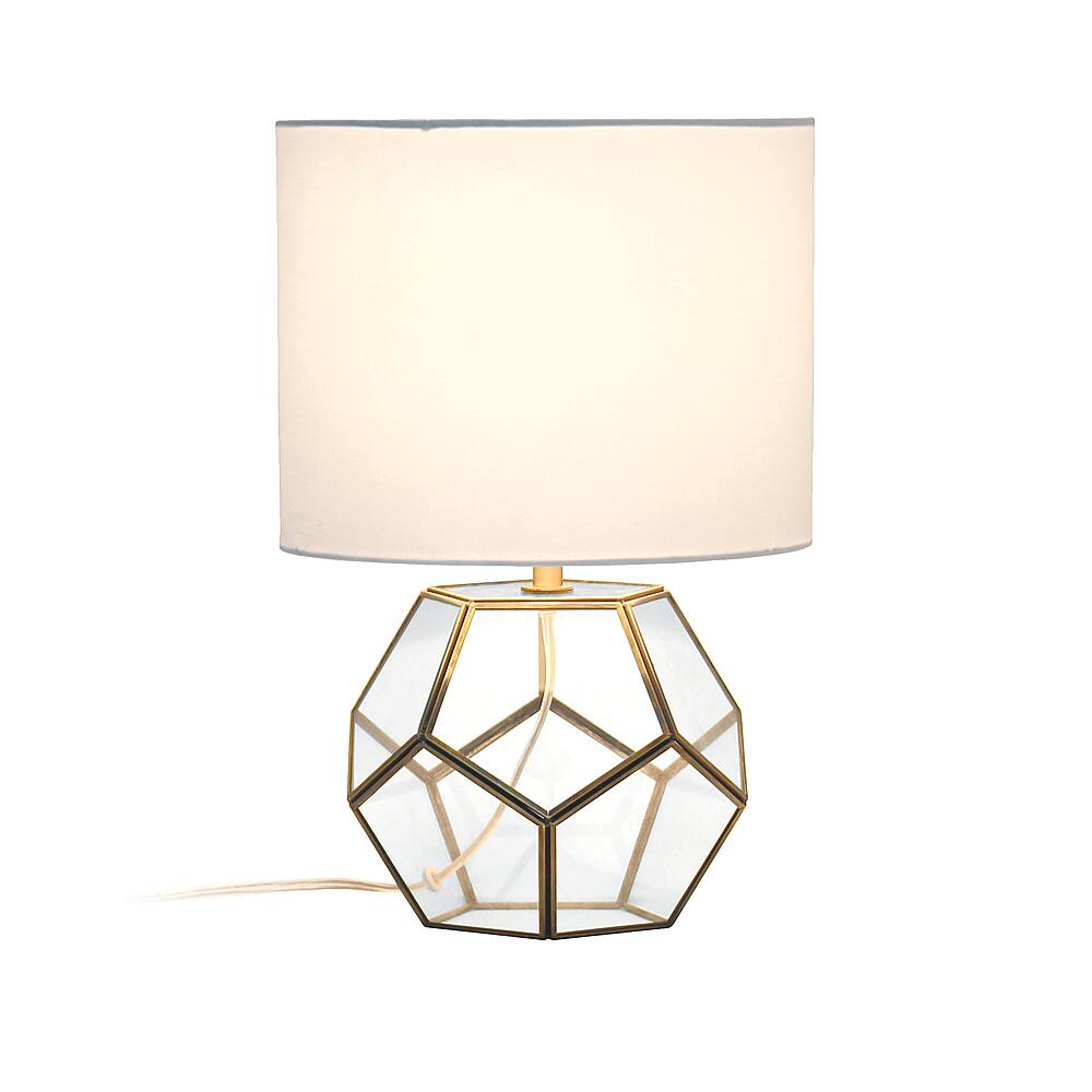 Best Buy: Lalia Home Transparent Octagonal Table Lamp Brass LHT-4008-BR