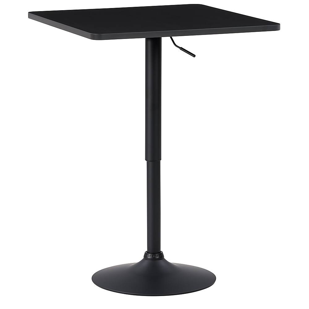 Best Buy: CorLiving Square Adjustable Pedestal Dining Table Black DAW-620-T
