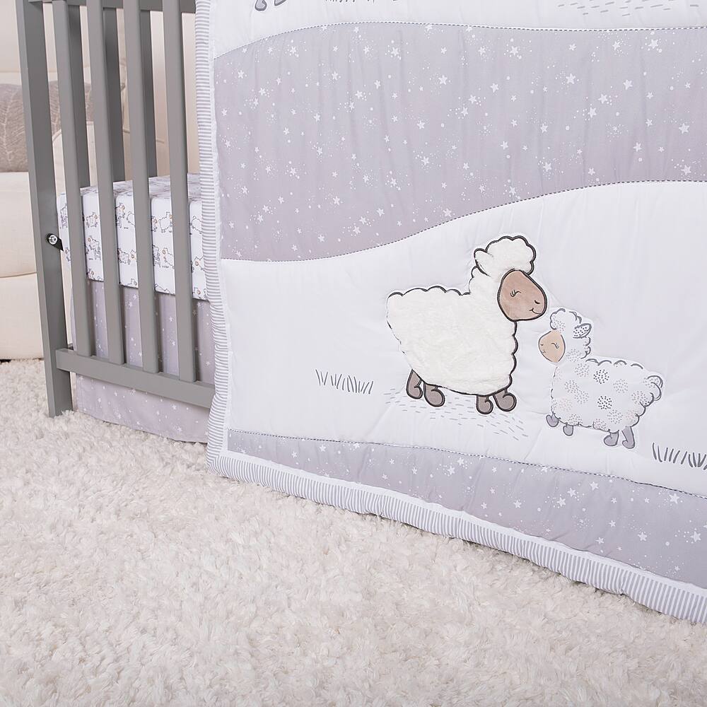 Best Buy: Sammy & Lou 4pc Crib Bedding Set Sleepy Sheep 55399