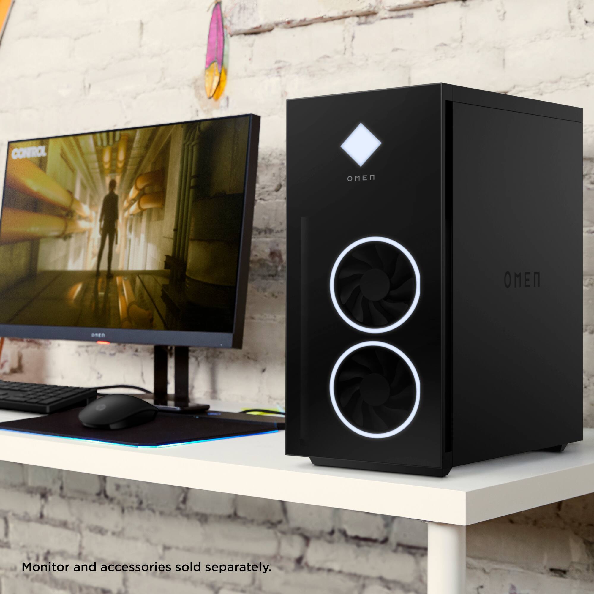 Best Buy: HP OMEN OMEN 40L Gaming Desktop AMD Ryzen 5 5600G 16GB HyperX Memory NVIDIA GeForce ...