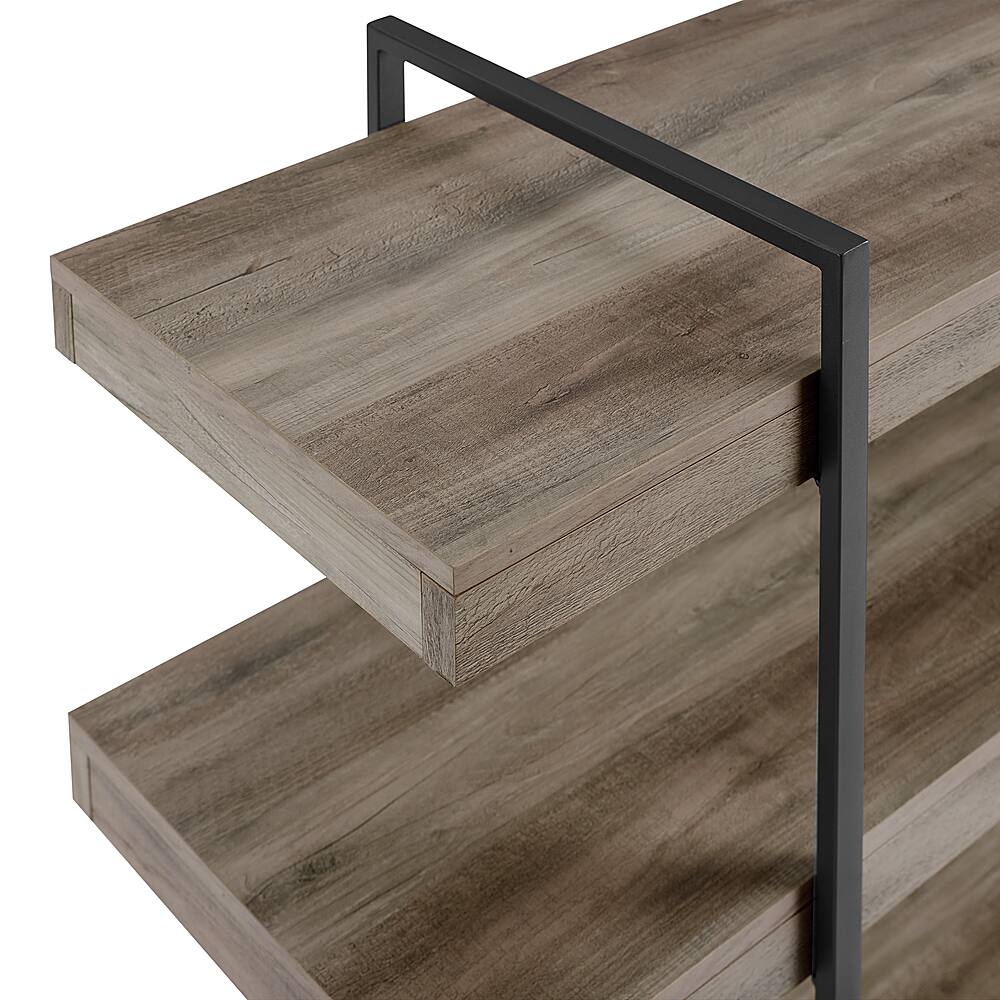 Best Buy: Walker Edison Minimalist Floating-Shelf Bookcase Grey Wash ...