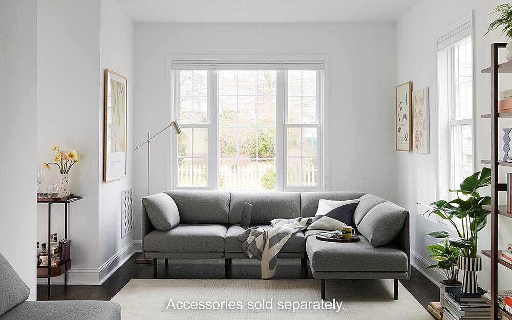 Burrow Contemporary Range 7-Seat Sectional Heather Charcoal FLRST-SL-RG ...