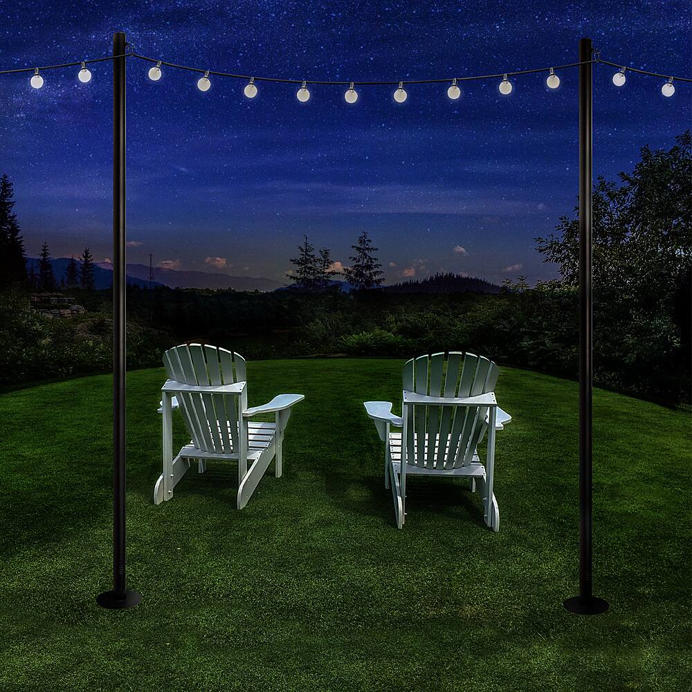 backyard lights pole