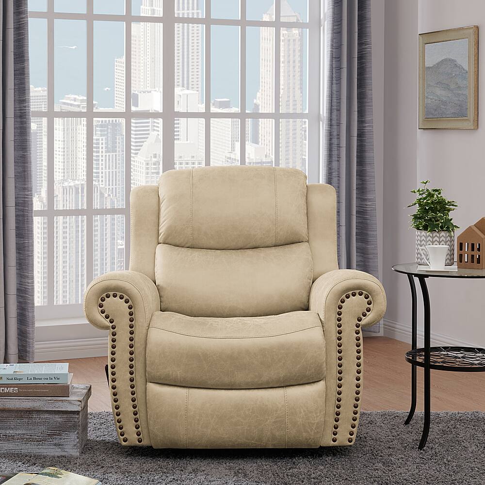 Best Buy: ProLounger Di'Onna Extra Large Distressed Faux Leather Rocker ...