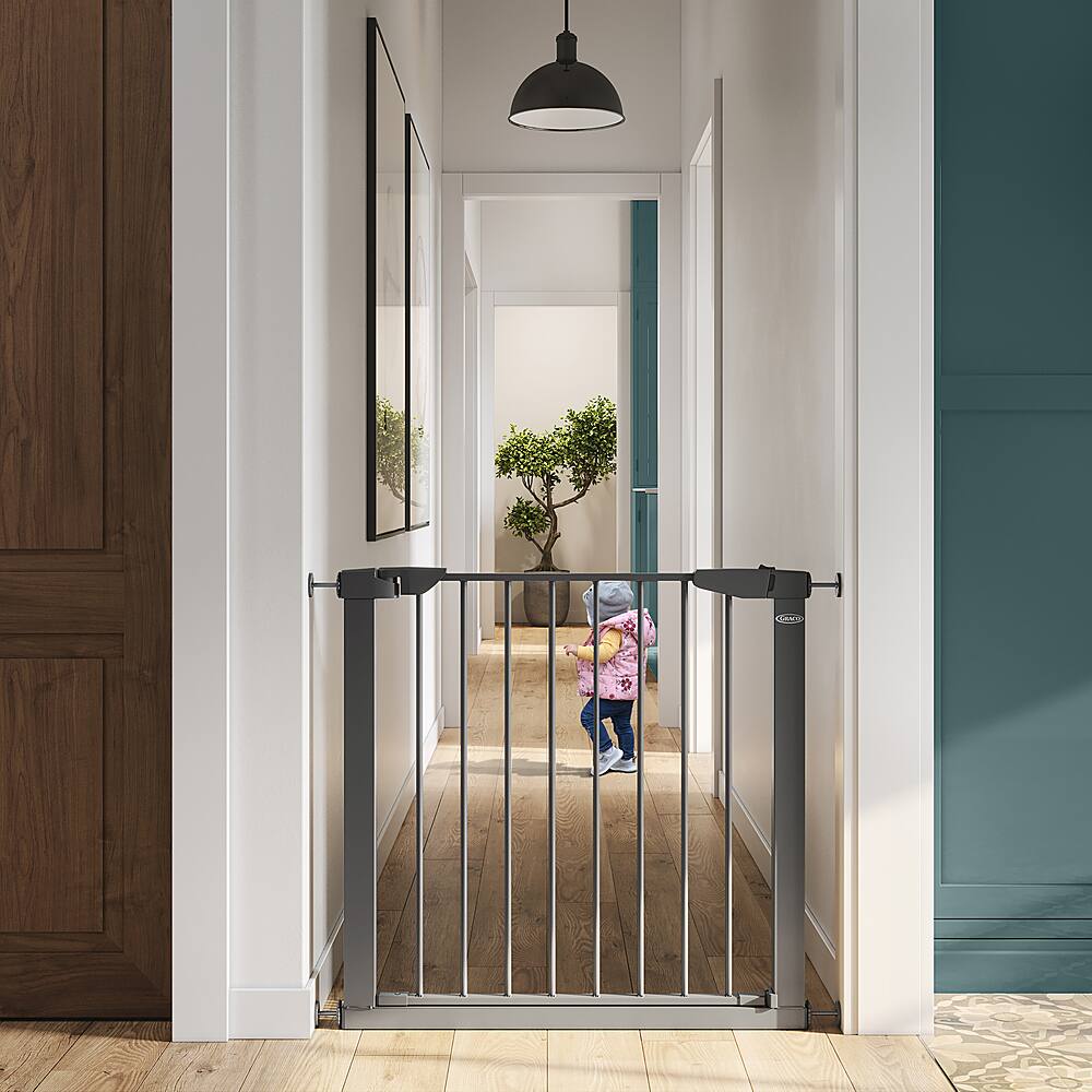 Best Buy: Graco Babysteps Premium Walk-Thru Safety Gate Gray 01840-11G