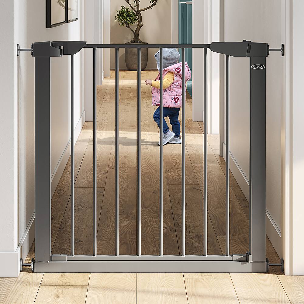 Best Buy: Graco Babysteps Premium Walk-Thru Safety Gate Gray 01840-11G