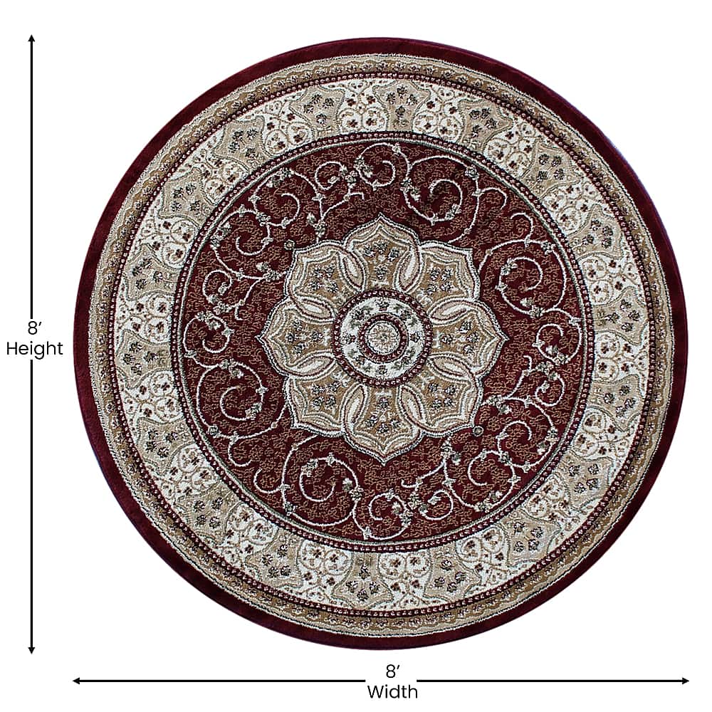 Alamont Home Portman Collection Medallion Motif Traditional Persian ...