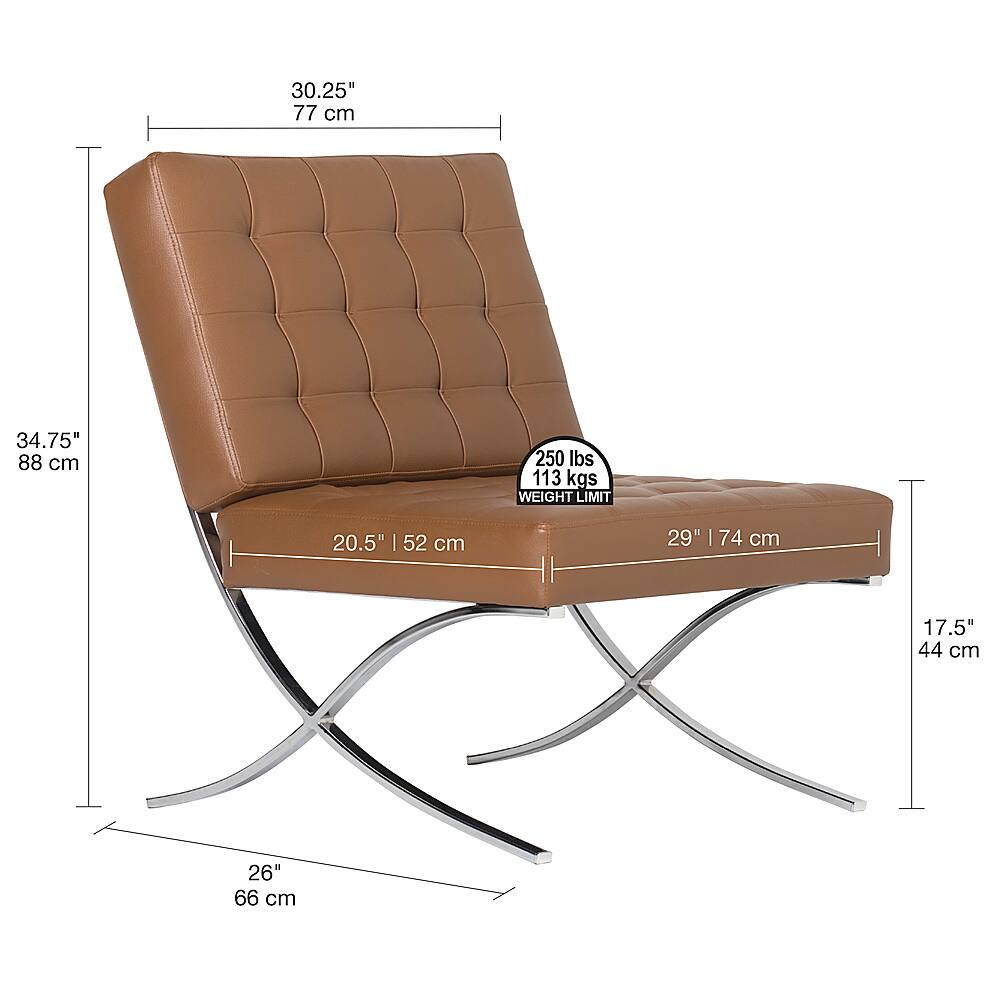 Best Buy: Studio Designs Home Attrium Modern Blended Leather Accent ...