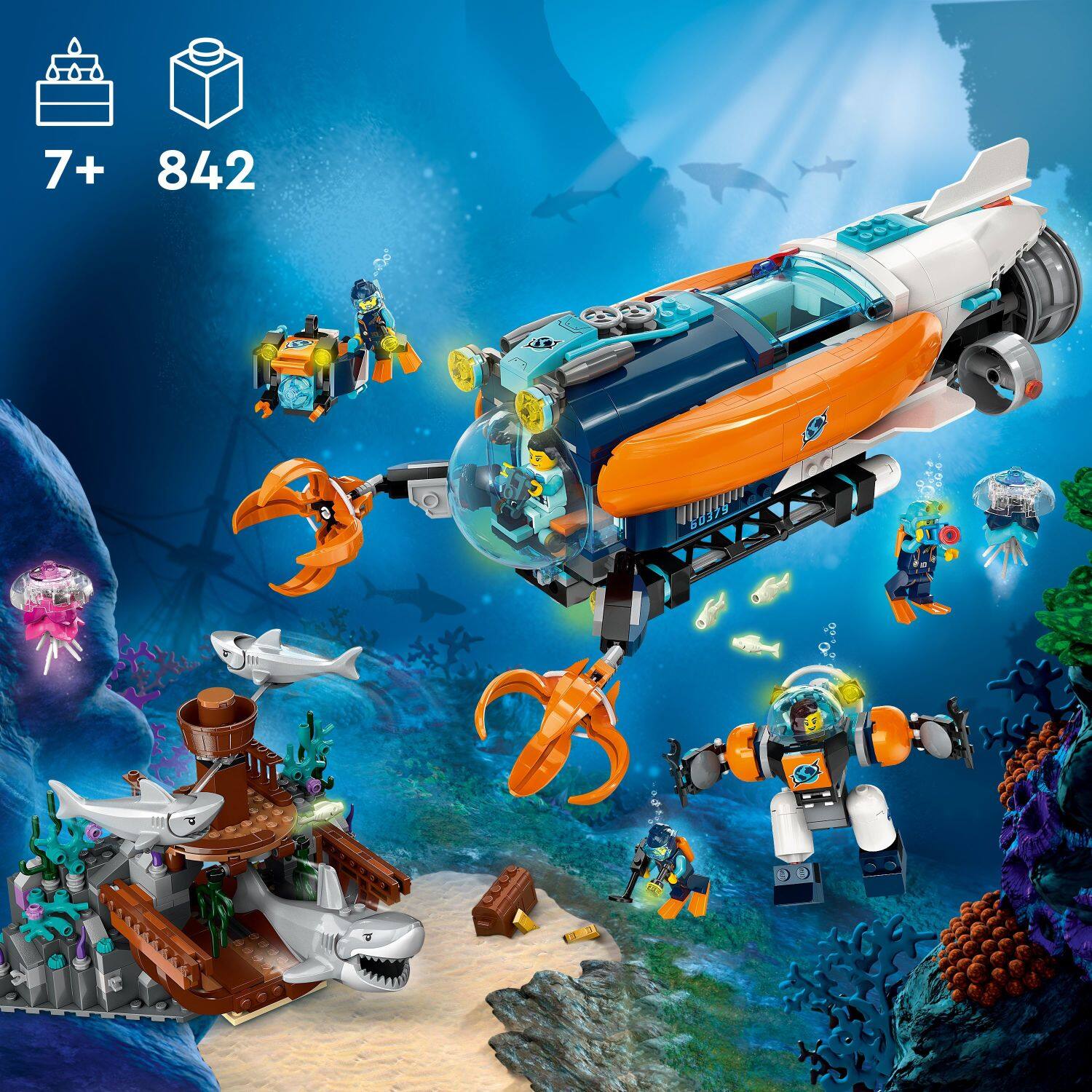 Customer Reviews: LEGO City Deep-Sea Explorer Submarine 60379 6425851 ...