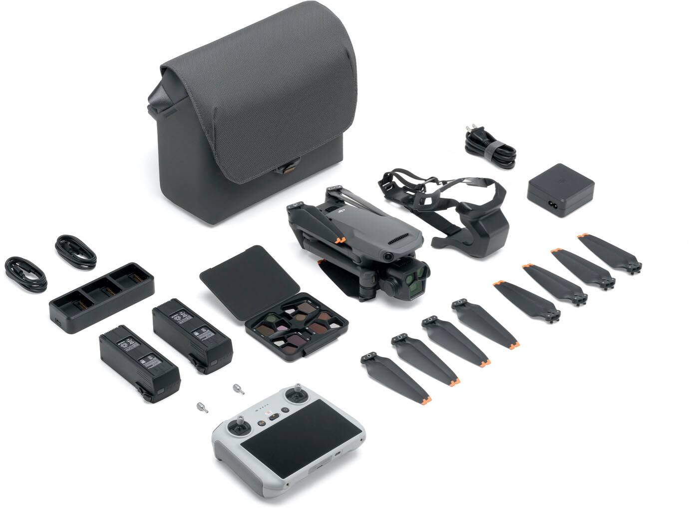 DJI Mavic 3 Pro Fly More Combo Drone and RC Remote Control with Built ...