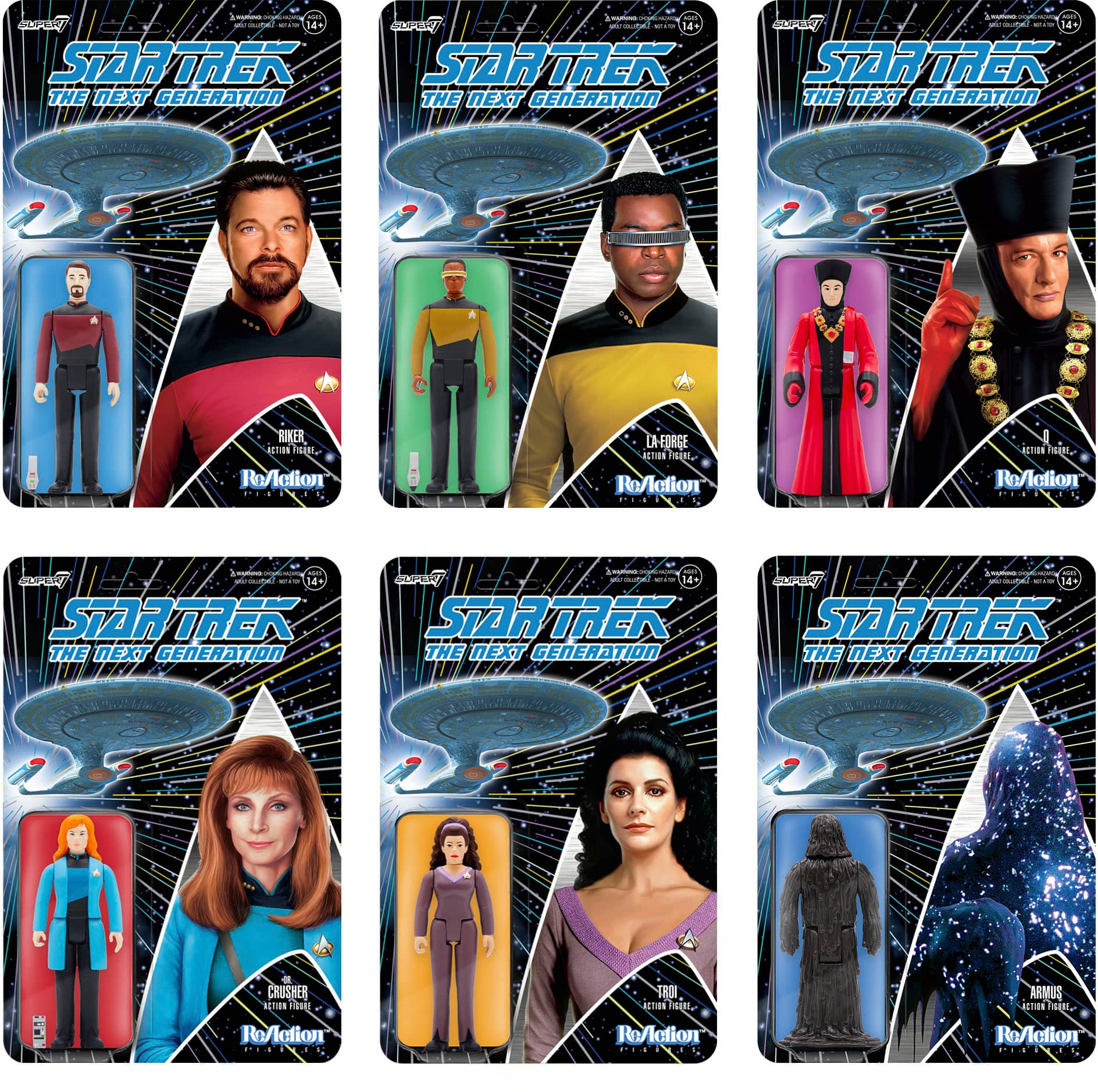 Best Buy: Super7 ReAction 3.75 in Plastic Star Trek: The Next ...