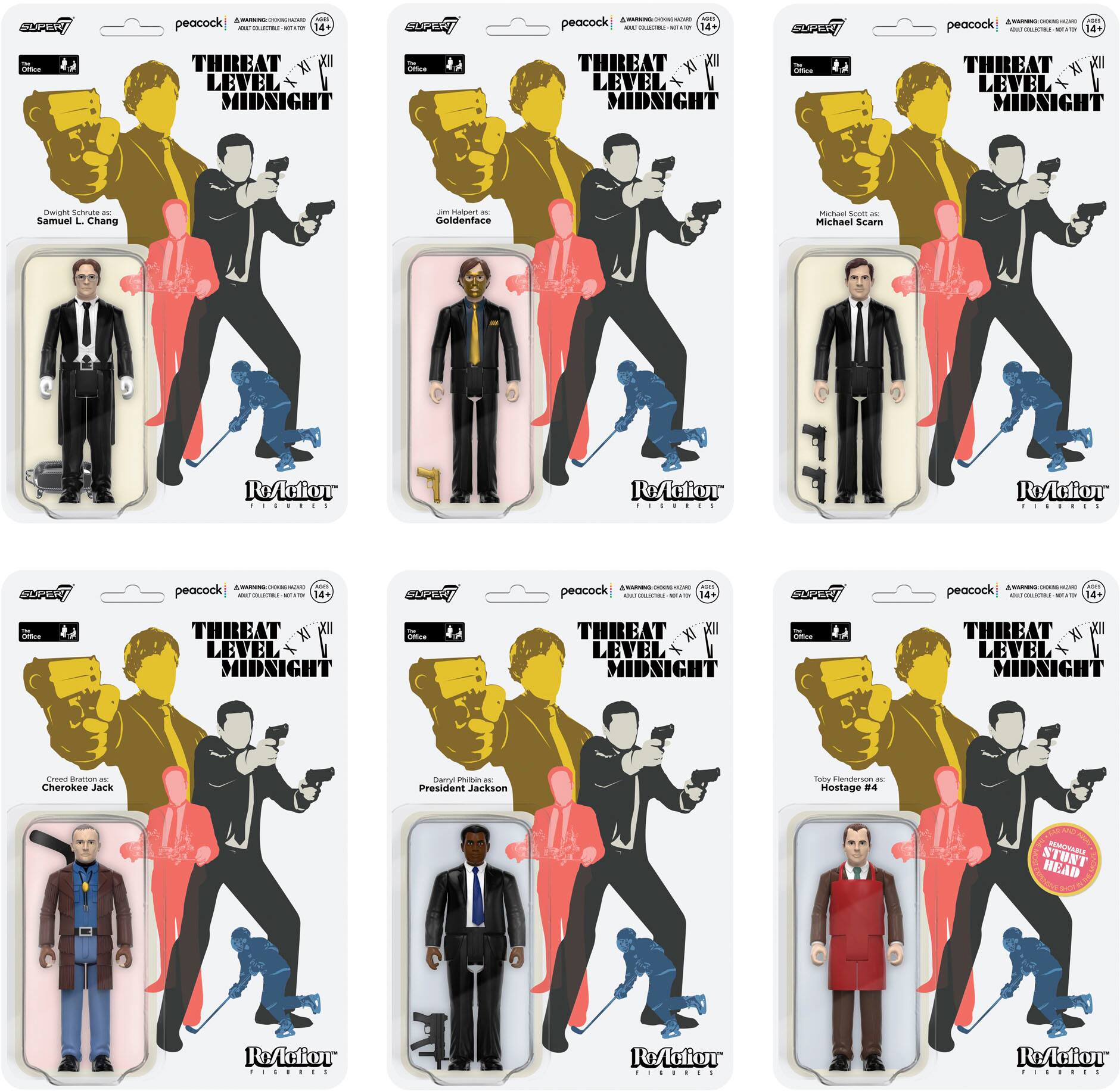 Super7 ReAction 3.75 in Plastic The Office Threat Level Midnight Toby ...