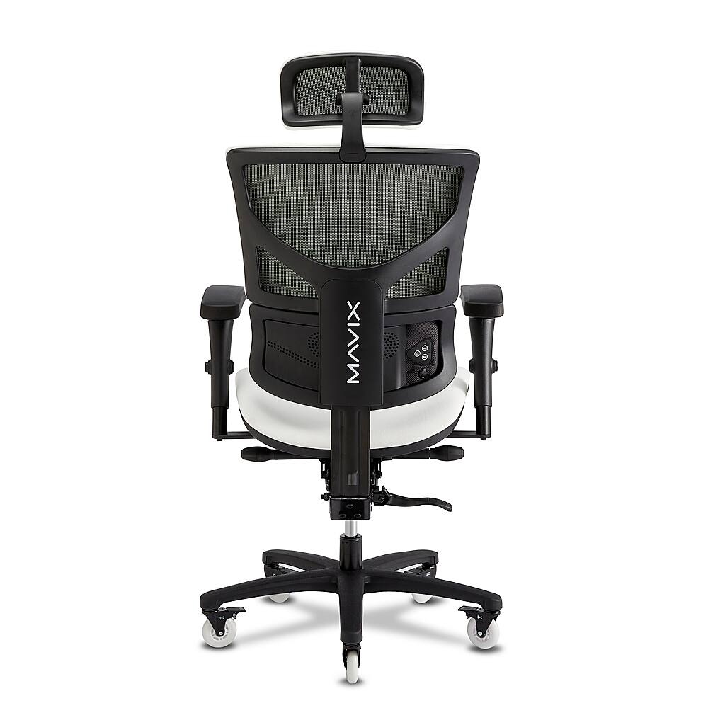 Best Buy: Mavix M9 Wide Seat M-Foam Gaming Chair with Headrest White MVX140