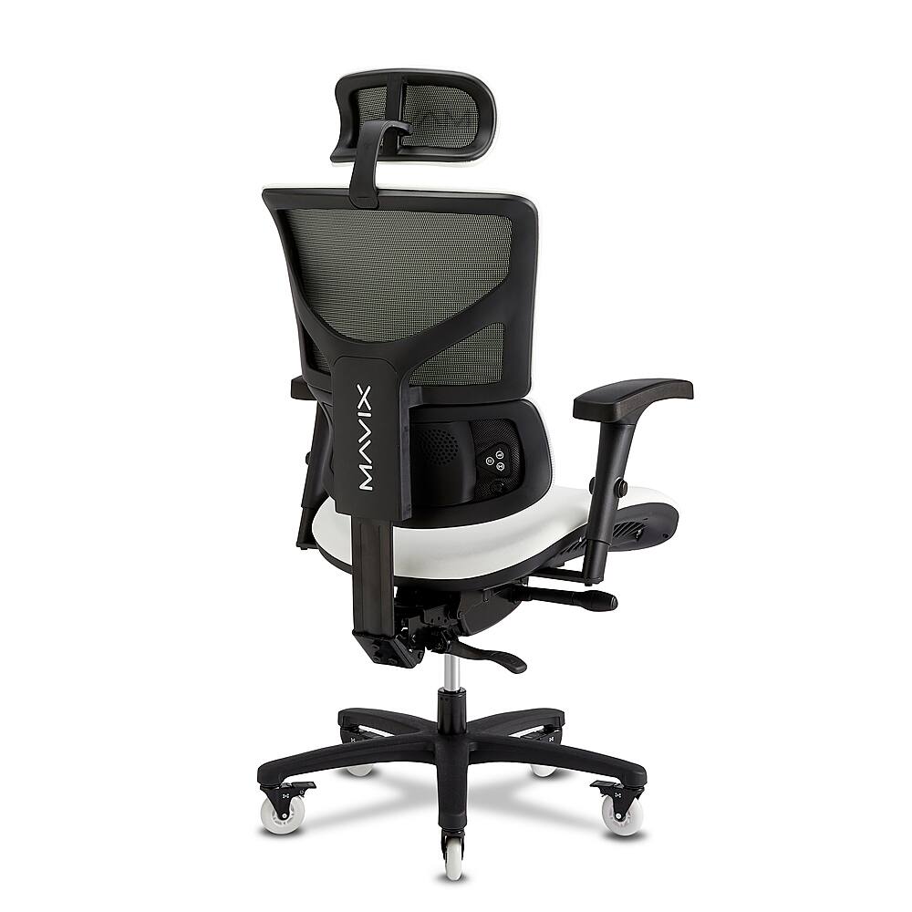 Best Buy: Mavix M9 Wide Seat M-Foam Gaming Chair with Headrest White MVX140