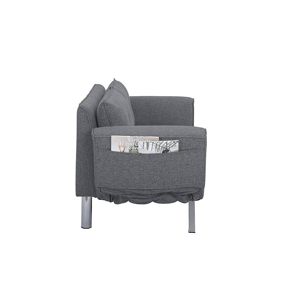 Best Buy: Serta Molecule Casual Convertible Sofa Dark Grey SC-MLCLU2012