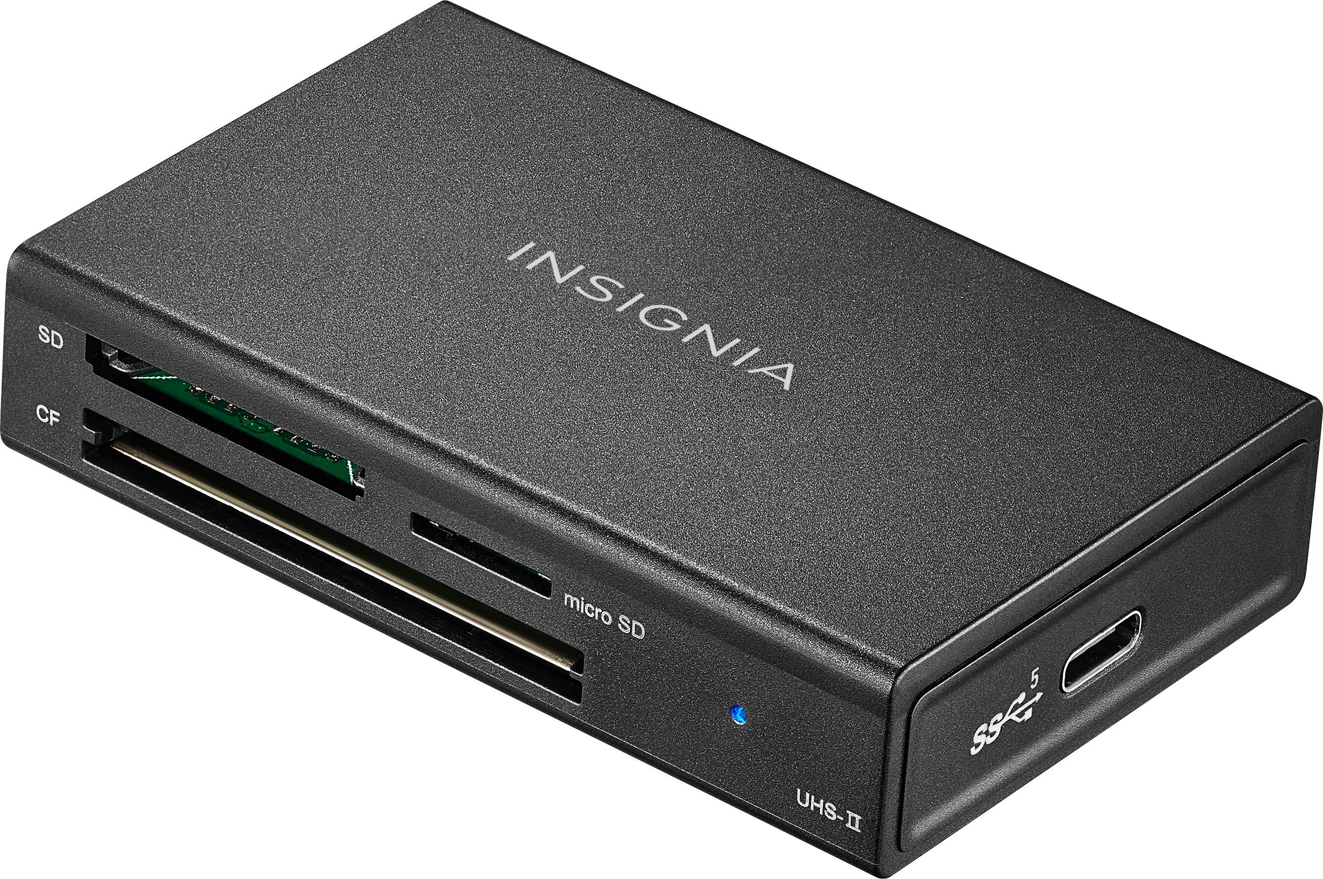Insignia™ USB C to SD, microSD and CompactFlash Memory Card Reader ...
