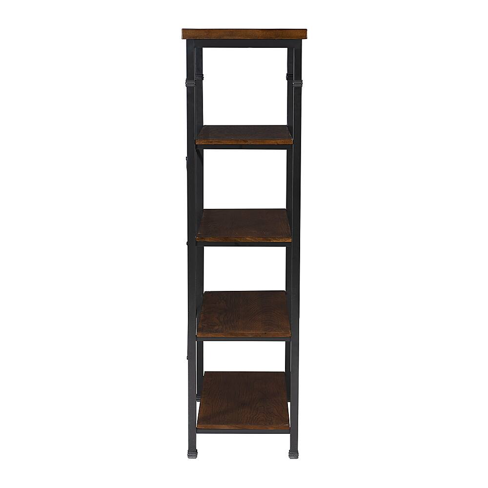 Linon Home Décor Averill 4-Shelf Bookcase Black and Ash BSTB307 - Best Buy