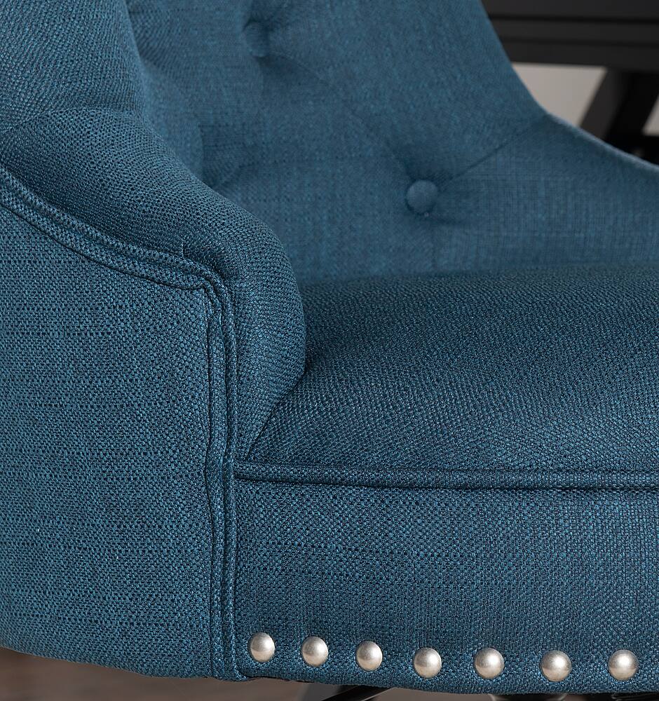 Linon Home Décor Scotmar Plush Button-Tufted Adjustable Office Chair ...