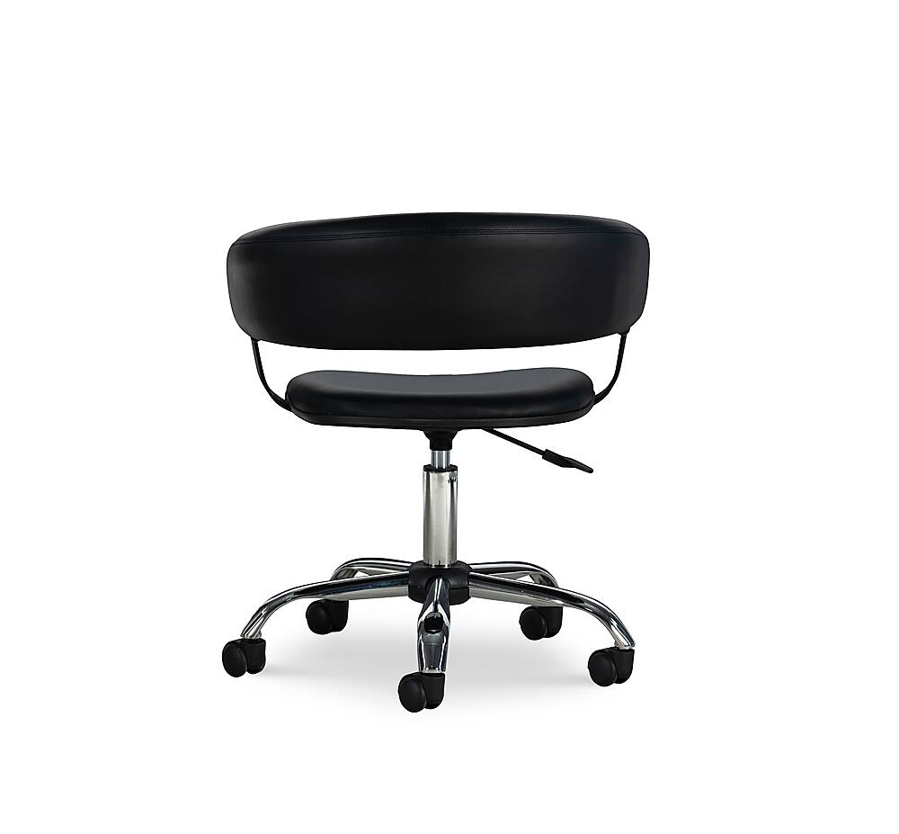 Linon Home Décor Simken Faux Leather Gas Lift Desk Chair Black BSTB280 ...