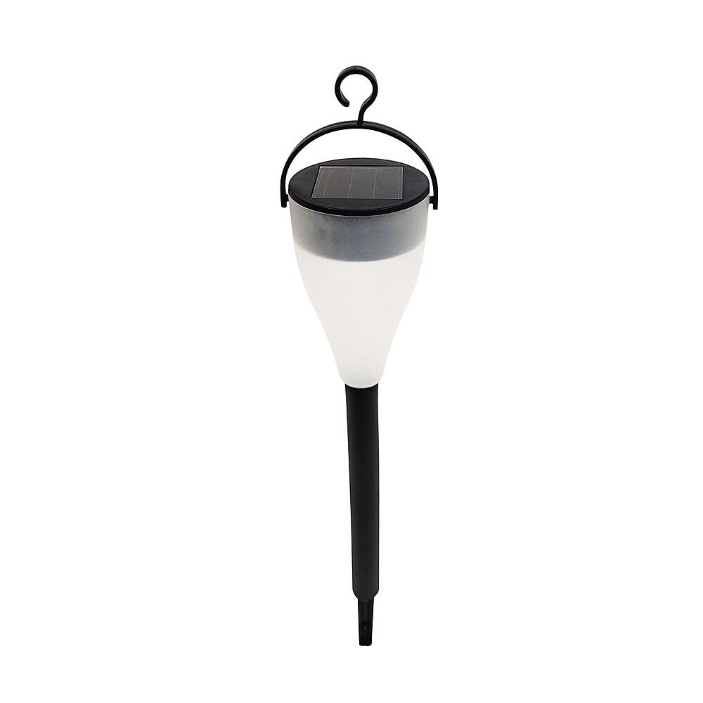 Best Buy: Bliss Solar Powered LED Pathway Lights w/ Hanging Hook black ...