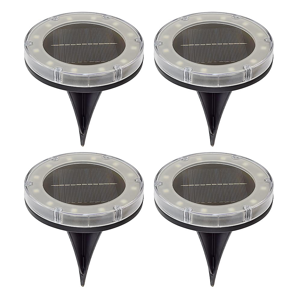 Best Buy: Bliss Solar Powered LED Pathway Lights w/ Remote stainless ...