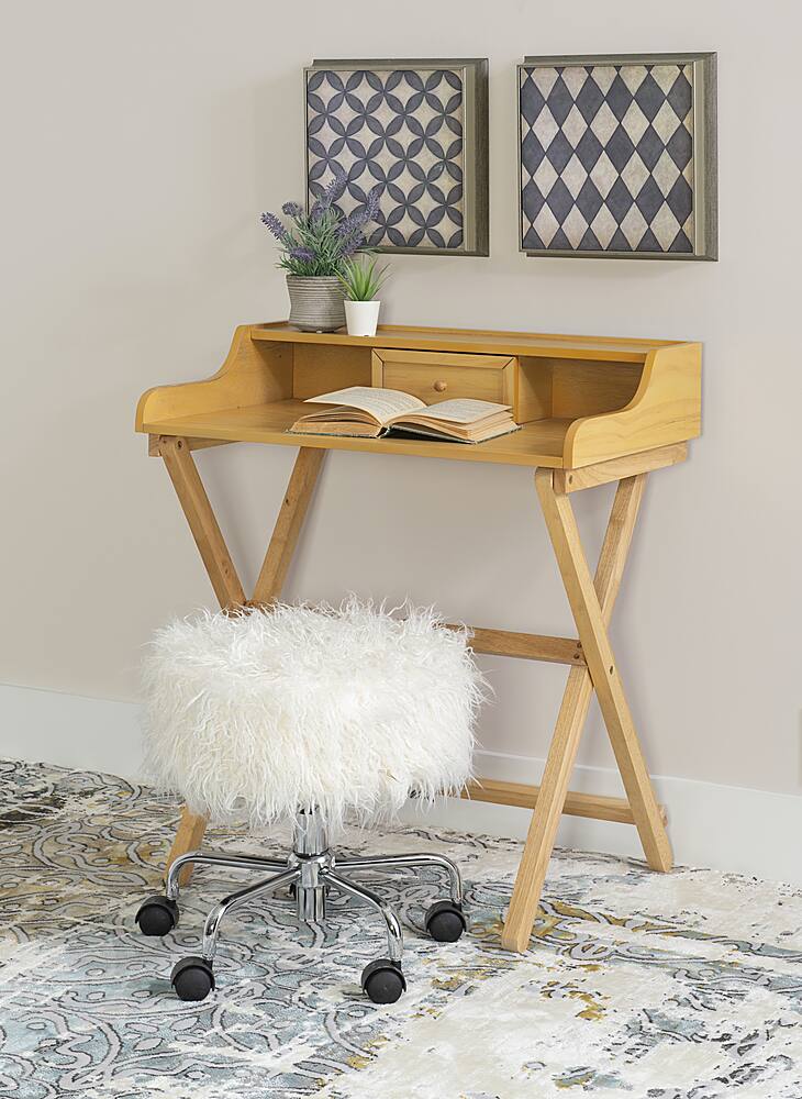 Linon Home Décor Fauna Folding Desk Natural BSTB229 - Best Buy