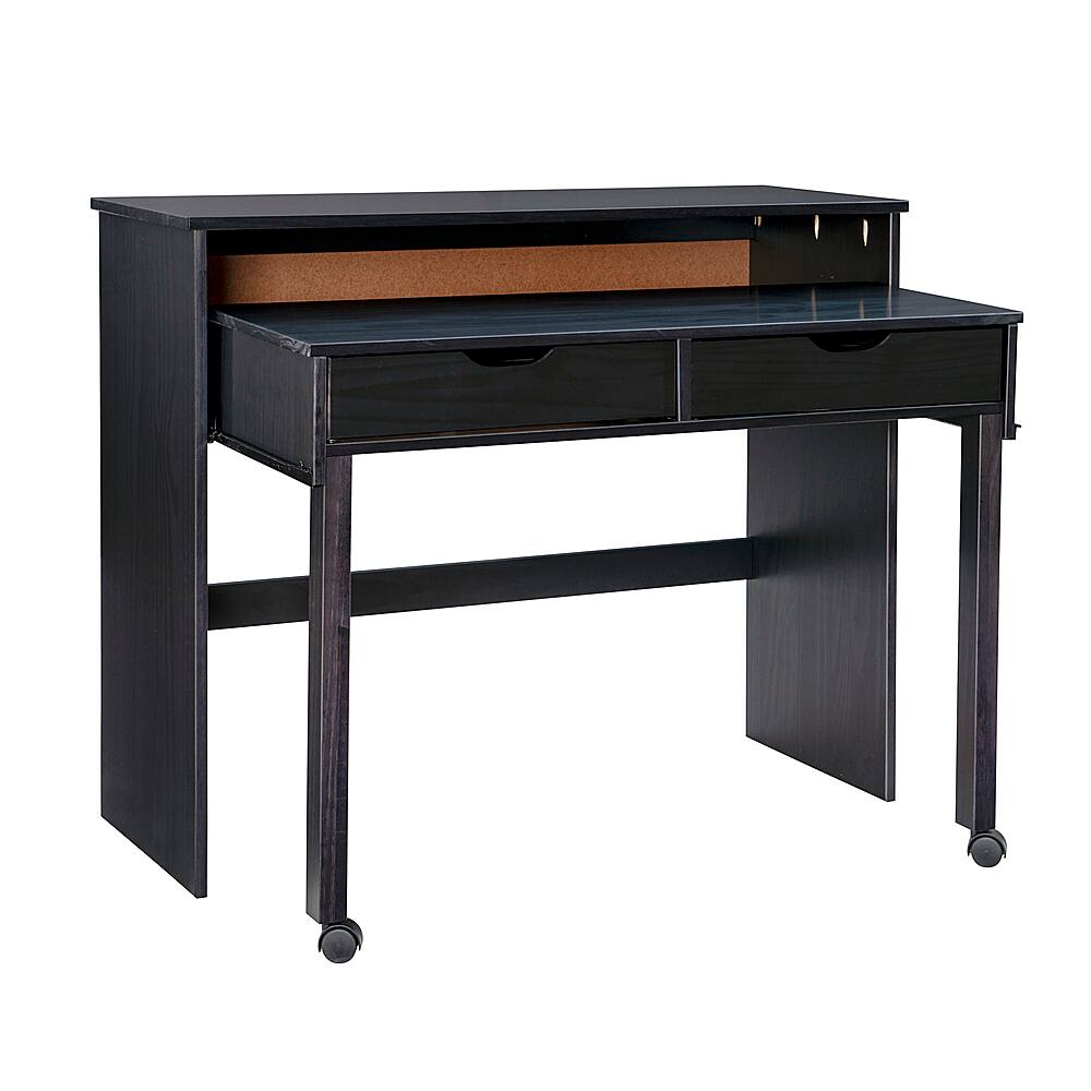 Best Buy: Linon Home Décor Rensen Extendable Console Desk Black BSTB158