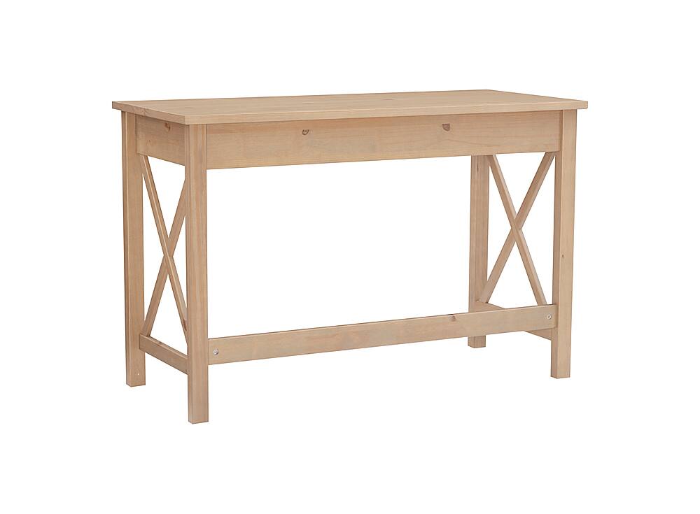Linon Home Décor Delevan Solid Wood Laptop Desk With Drawer Driftwood ...