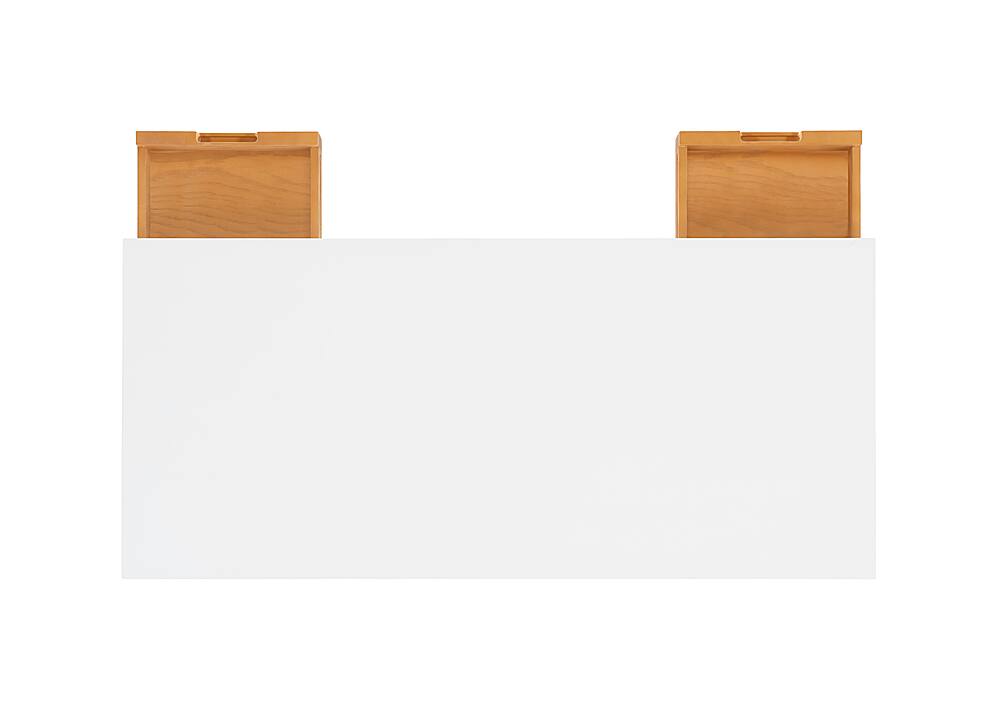 Linon Home Décor Pollard Two-Drawer Writing Desk White BSTB162 - Best Buy