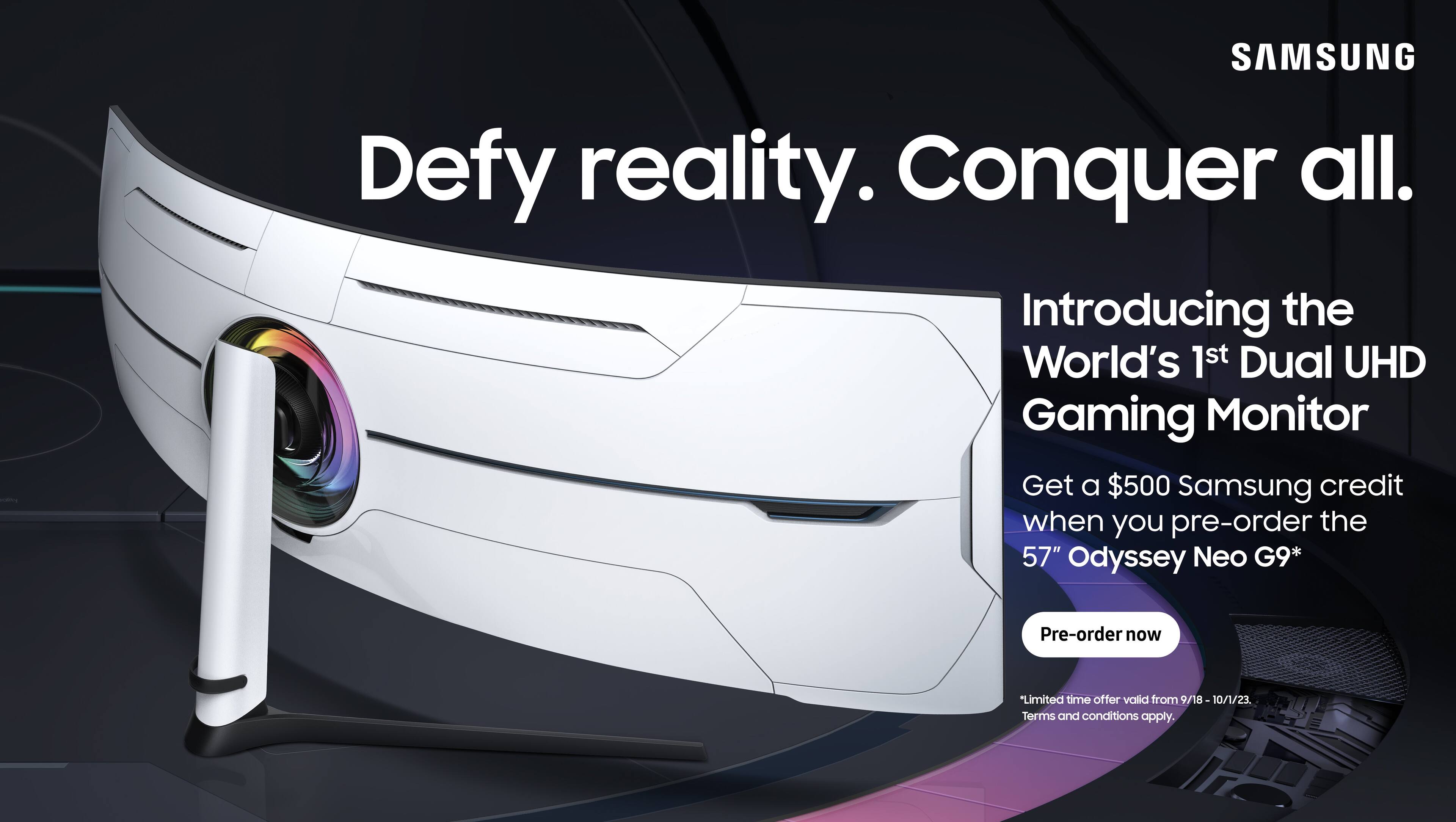 Customer Reviews: Samsung 57" Odyssey Neo G9 Dual 4K UHD Quantum Mini-LED 240Hz 1ms HDR 1000 ...