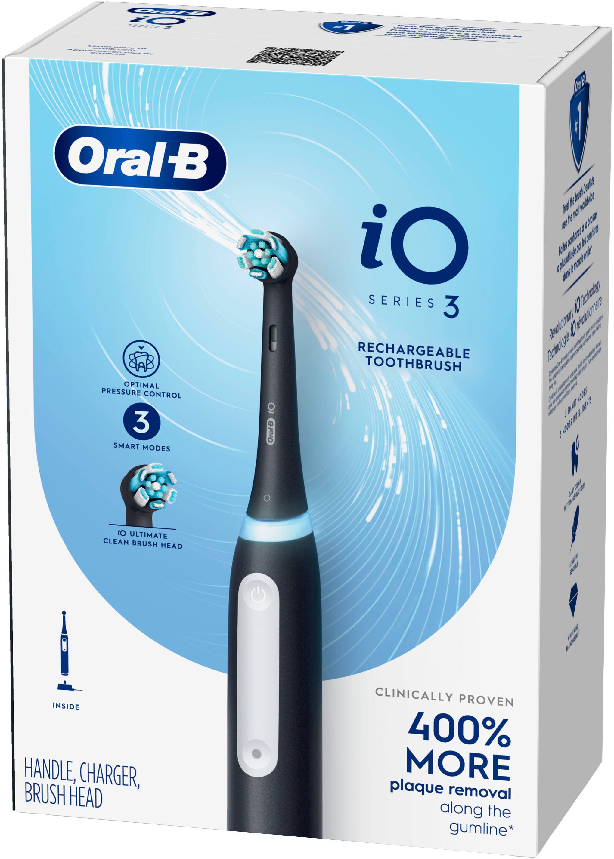 Oral B iO Series 3 Electric Toothbrush with (1) Brush Head Black iO3 ...