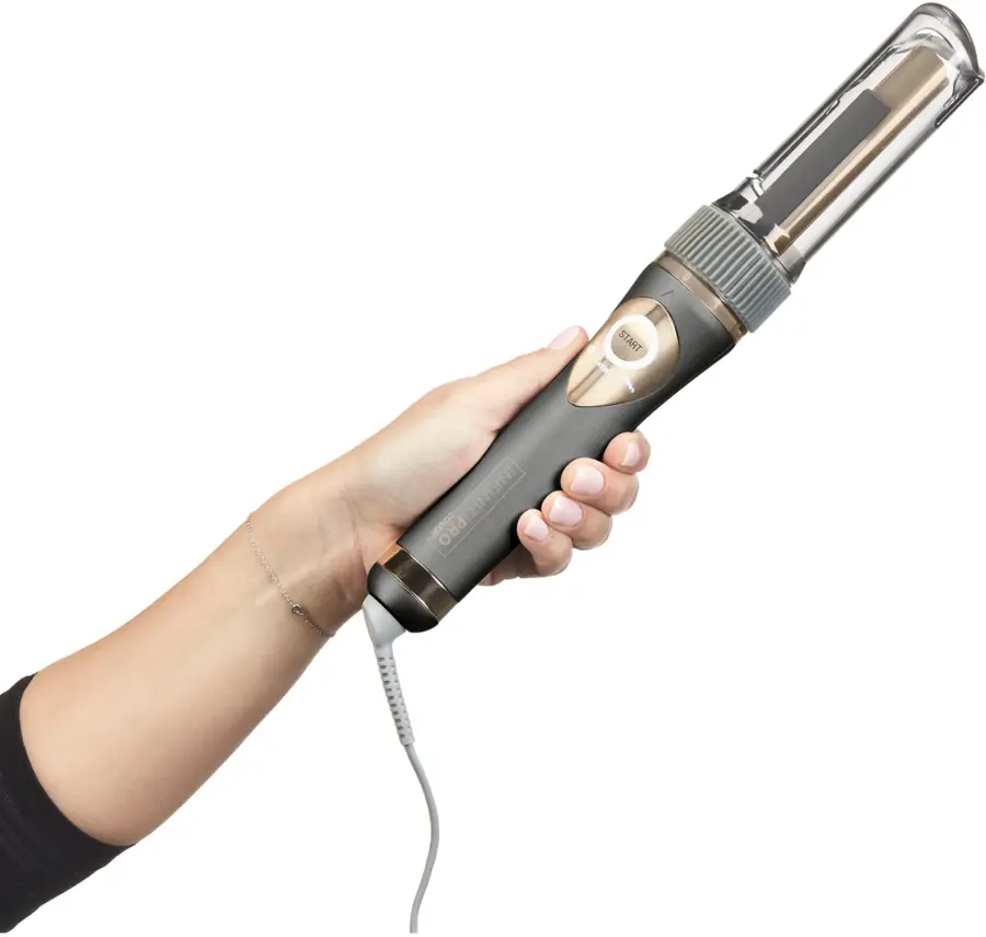 Conair Infinitipro Curl Secret 2 0 Ceramic Curling Iron Gray Cd1031
