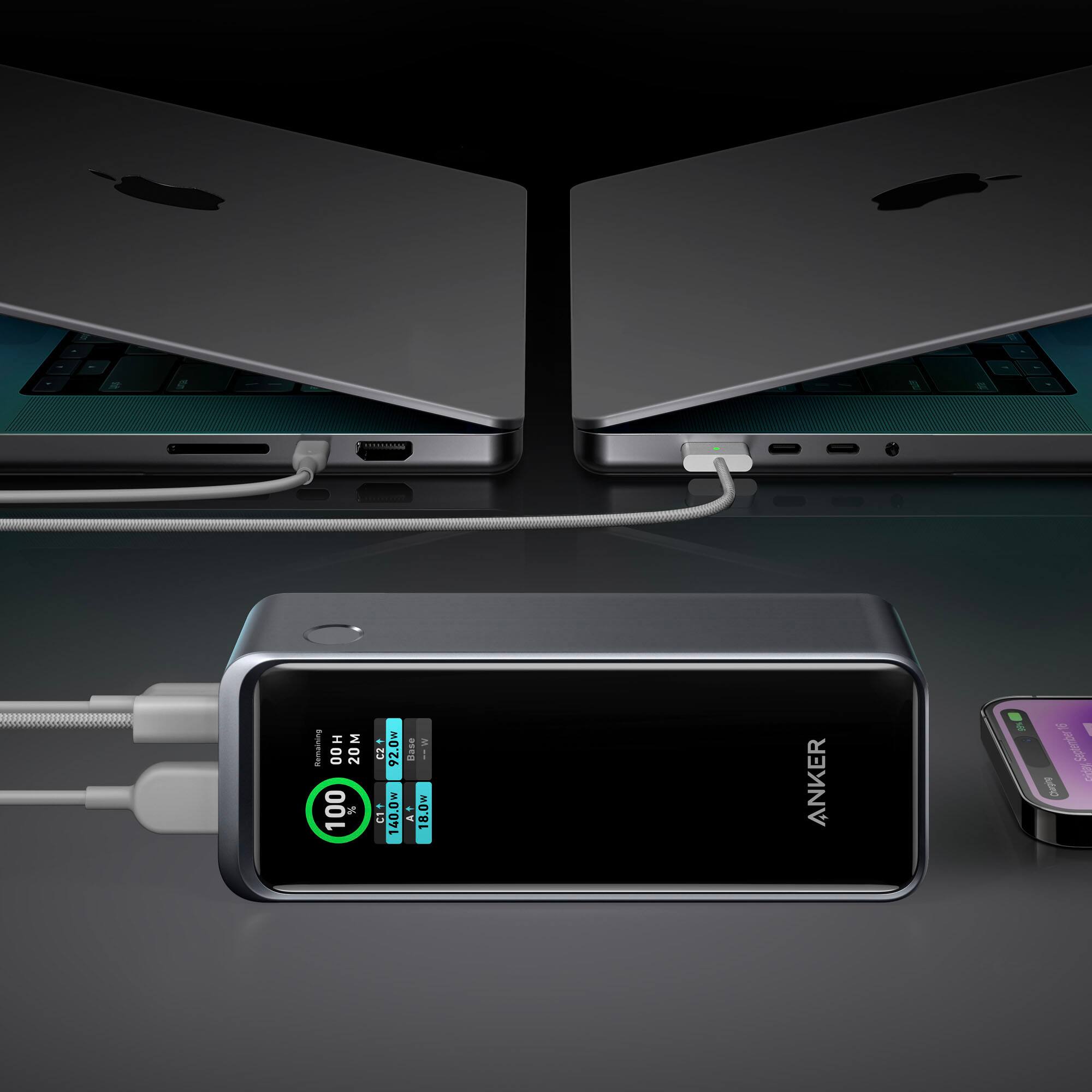 Anker Prime Power Bank (27,650kmAh, 250W) Black A1340011 - Best Buy