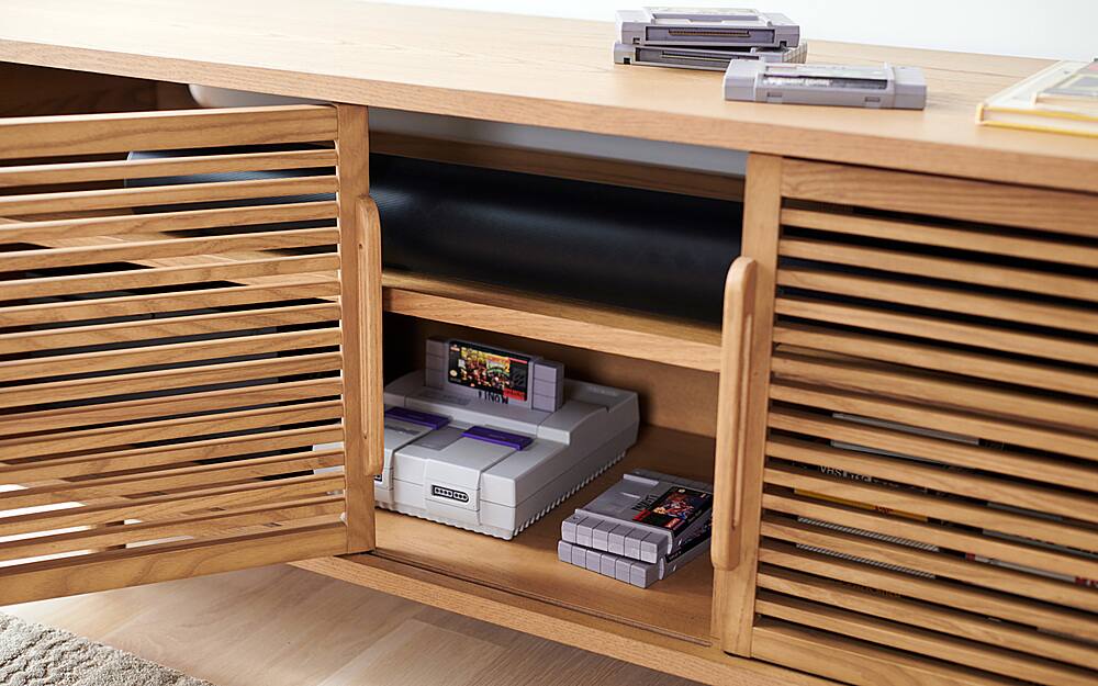 Questions and Answers: Burrow Opera Media Console for TVs up to 75" Oak ...